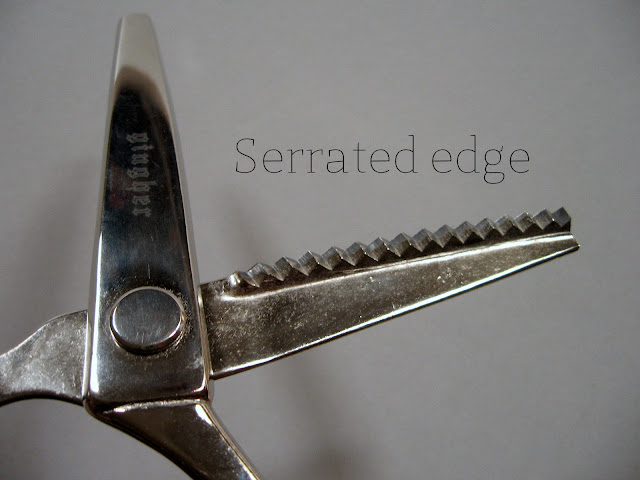Pickup Some Creativity: Sewing 101 with Me, Tips for using Pinking Shears
