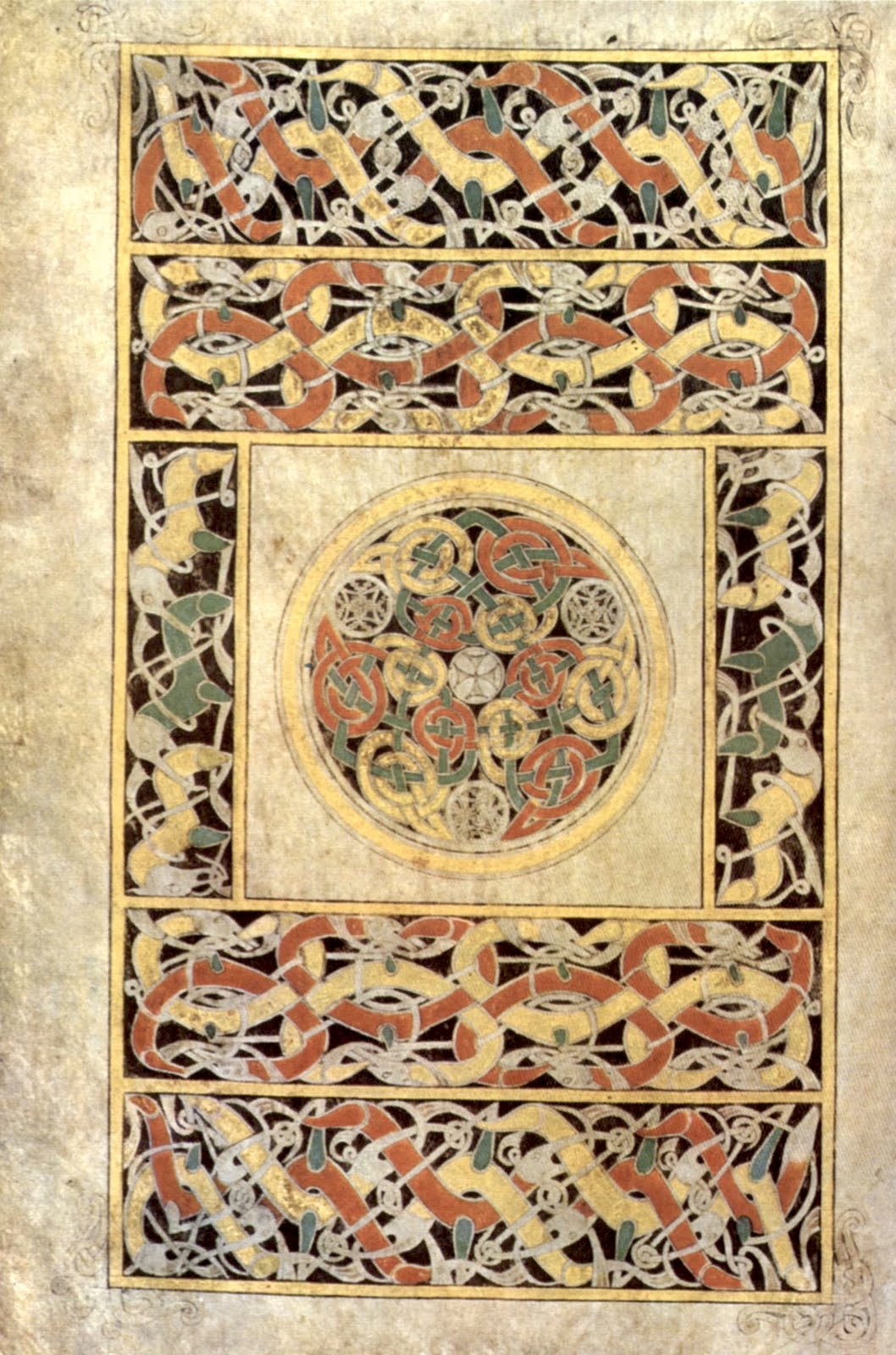 New Liturgical Movement: Pages from the 7th Century Book of Durrow