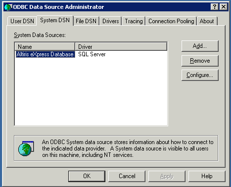 Altiris - Deployment Server Error Opening Database Connection
