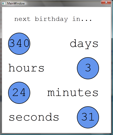 It's A Programmer's Life: WPF countdown timer