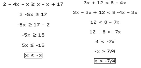 Matemática: Inequação do 1º Grau - Aula 8