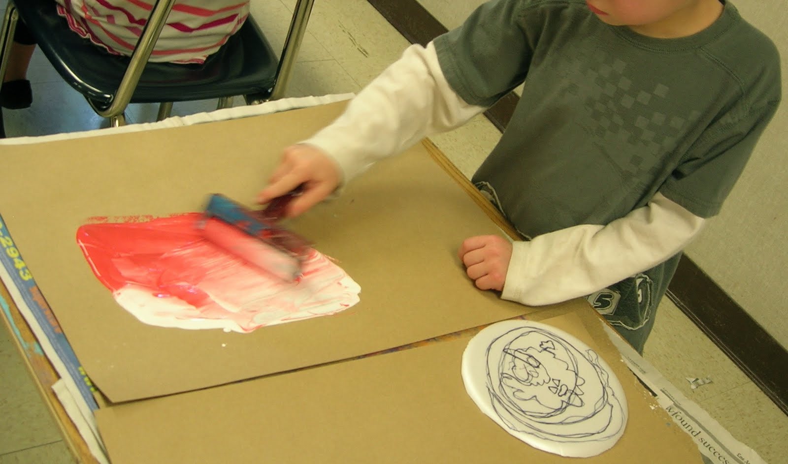 Artists For Kids: Printmaking with styrofoam plates