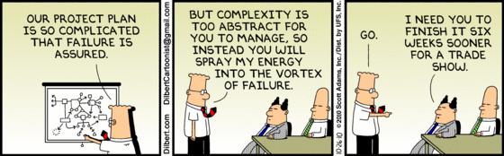 World of Cartoons and Comics: Dilbert on project failures