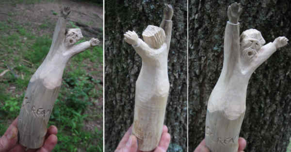 "Wild Man" From A Tree Limb | Wood Trails - Dave Brock