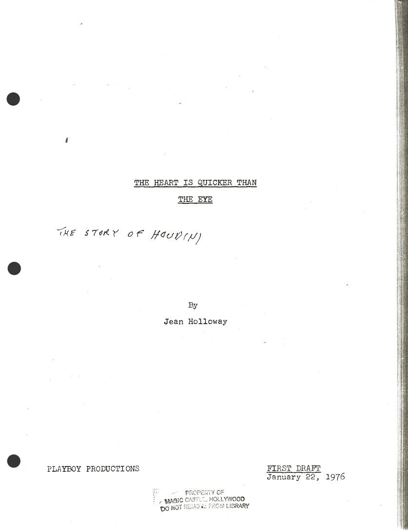 WILD ABOUT HARRY: The Heart Is Quicker Than The Eye – the unmade ...