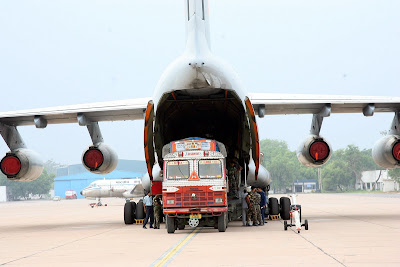 LIVEFIST: PHOTOS: IAF Il-76 Lifts Indian Aid To Kyrgyzstan