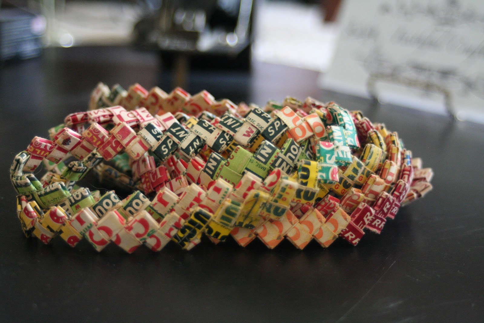 Faithful Crafter Hand woven Paper Chewing Gum Chain Faithful Crafter Hand woven Paper Chewing Gum Chain