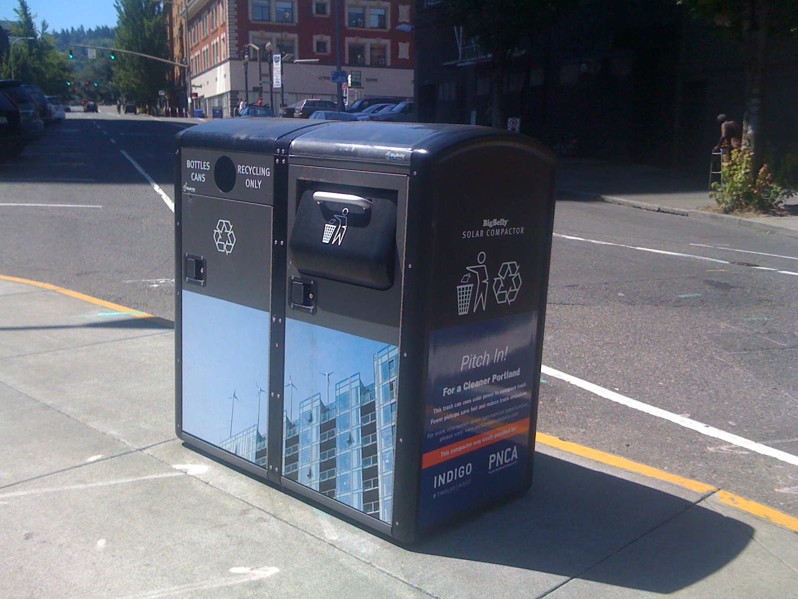 The Island Gateway: Zero Waste: Solar Power Recycle, Compost and Waste Bins