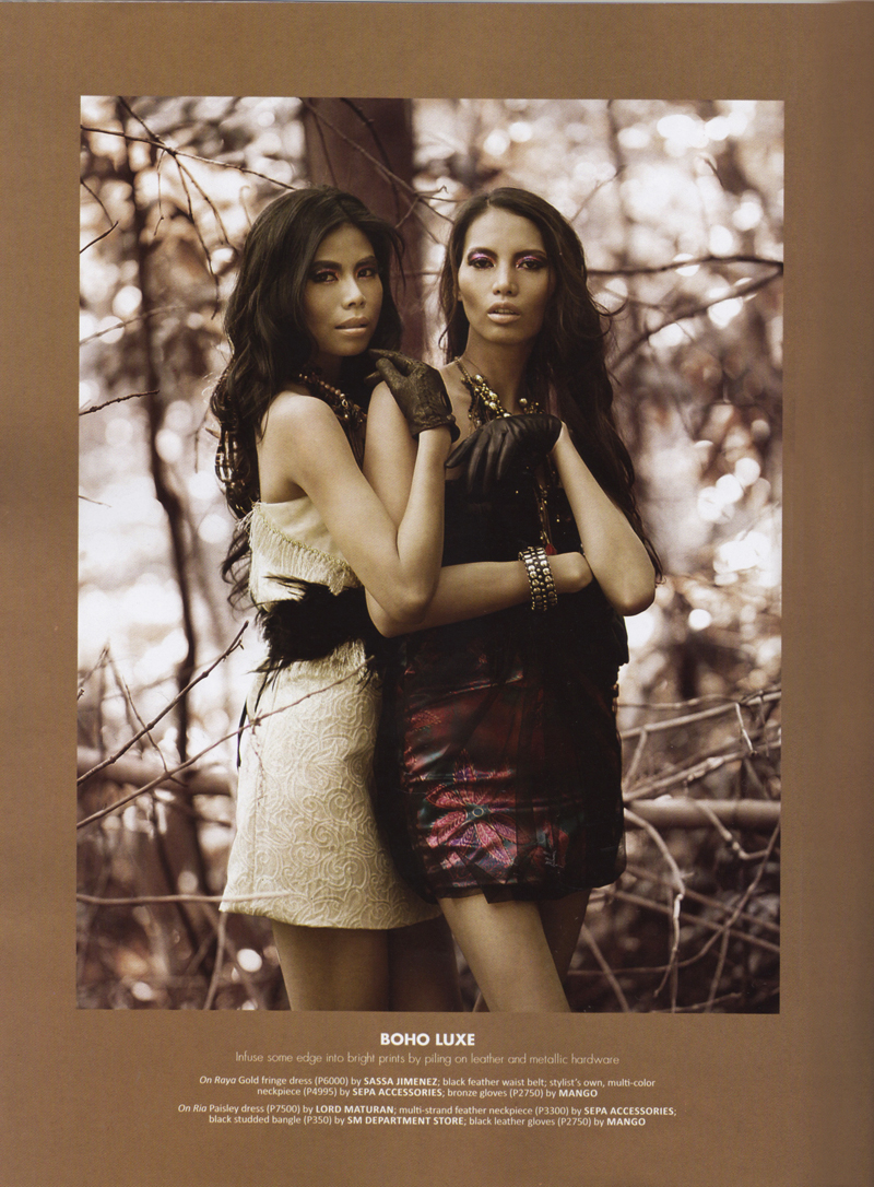 Fashion Media PH: Gypsy Beat: Ria Bolivar and Raya Mananquil for Mega ...