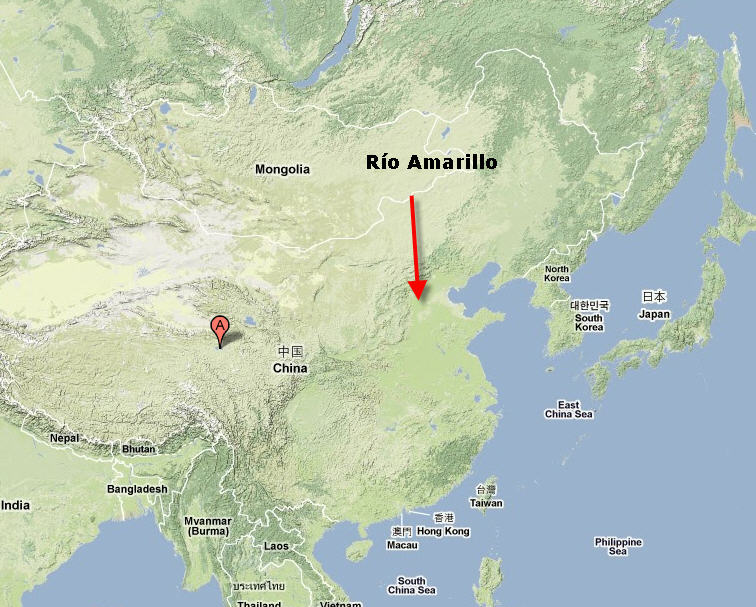 Triángulo equidlátere: Geografía fluvial