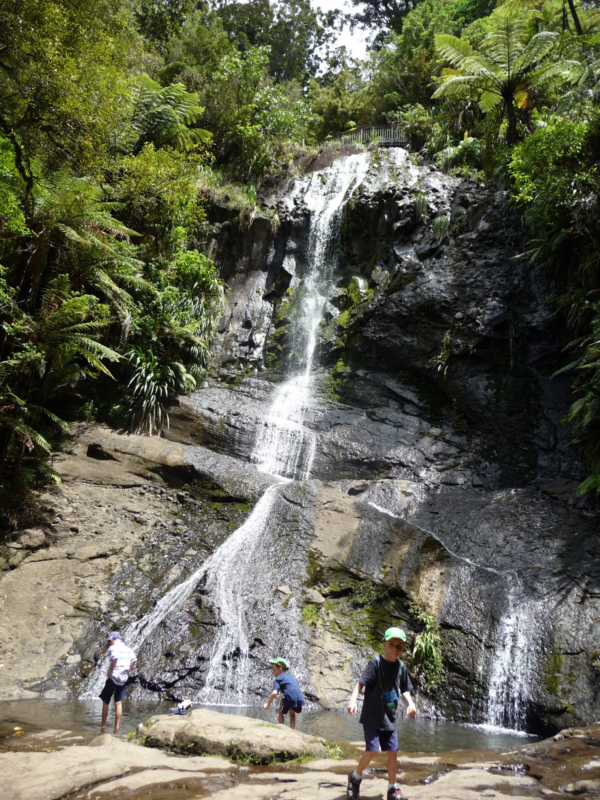 Guernsey Bailey Family: Fairy Falls, Waitakere Ranges pt 2