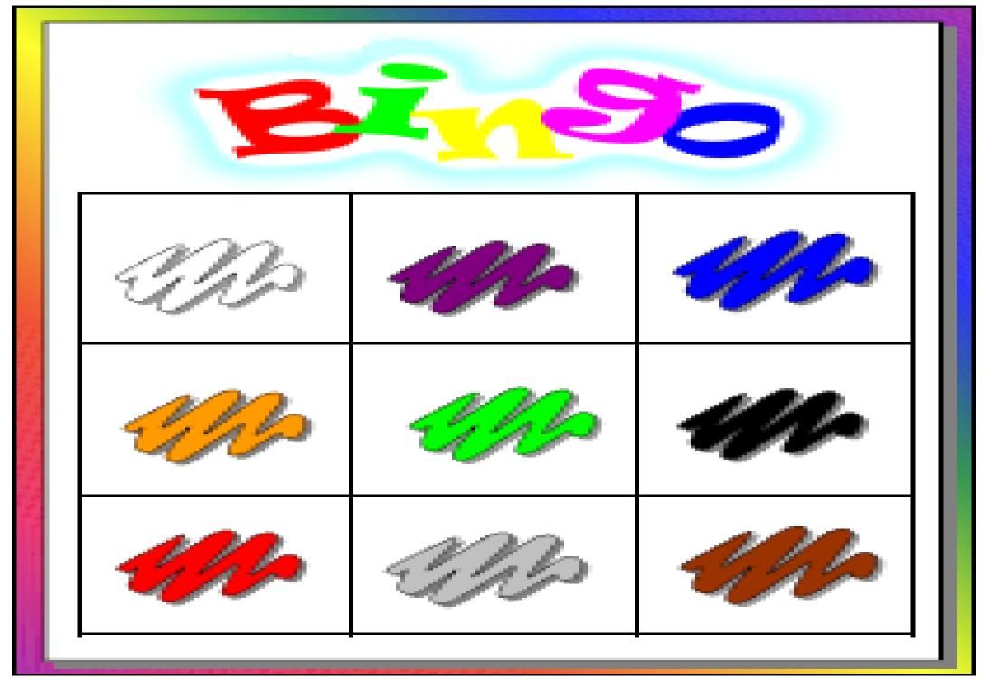 ESOS LOCOS BAJITOS DE INFANTIL: BINGO COLORES