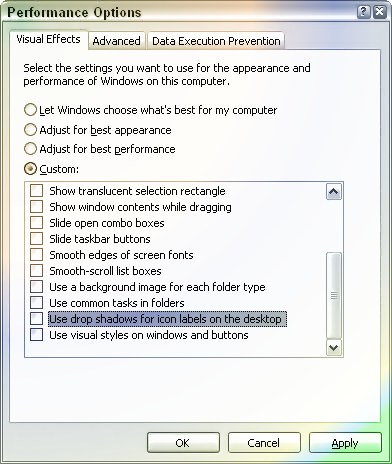 Information & Tutorial: Modifying Windows XP Visual Effects