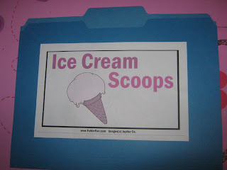 Bubbles, Balloons, & Blessings: Ice Cream File Folder Game