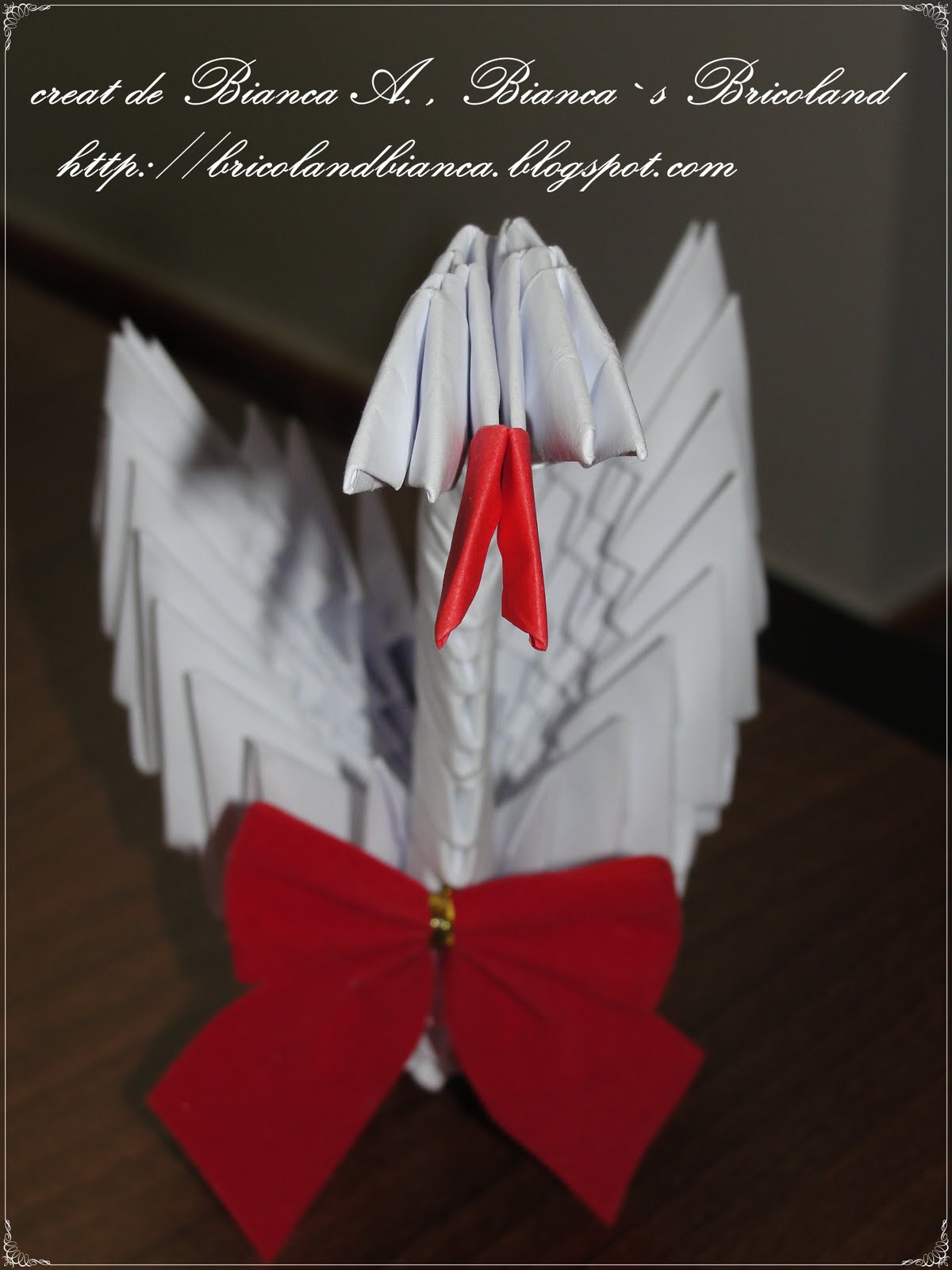 Bianca`s Bricoland: Lebada origami
