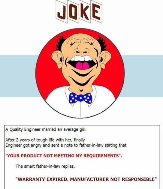 Quality Excellence: Quality Engineer - Joke