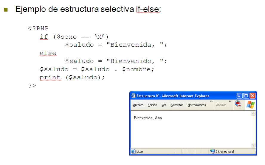 APLICACIONES WEB: LENGUAJE PHP BASICO
