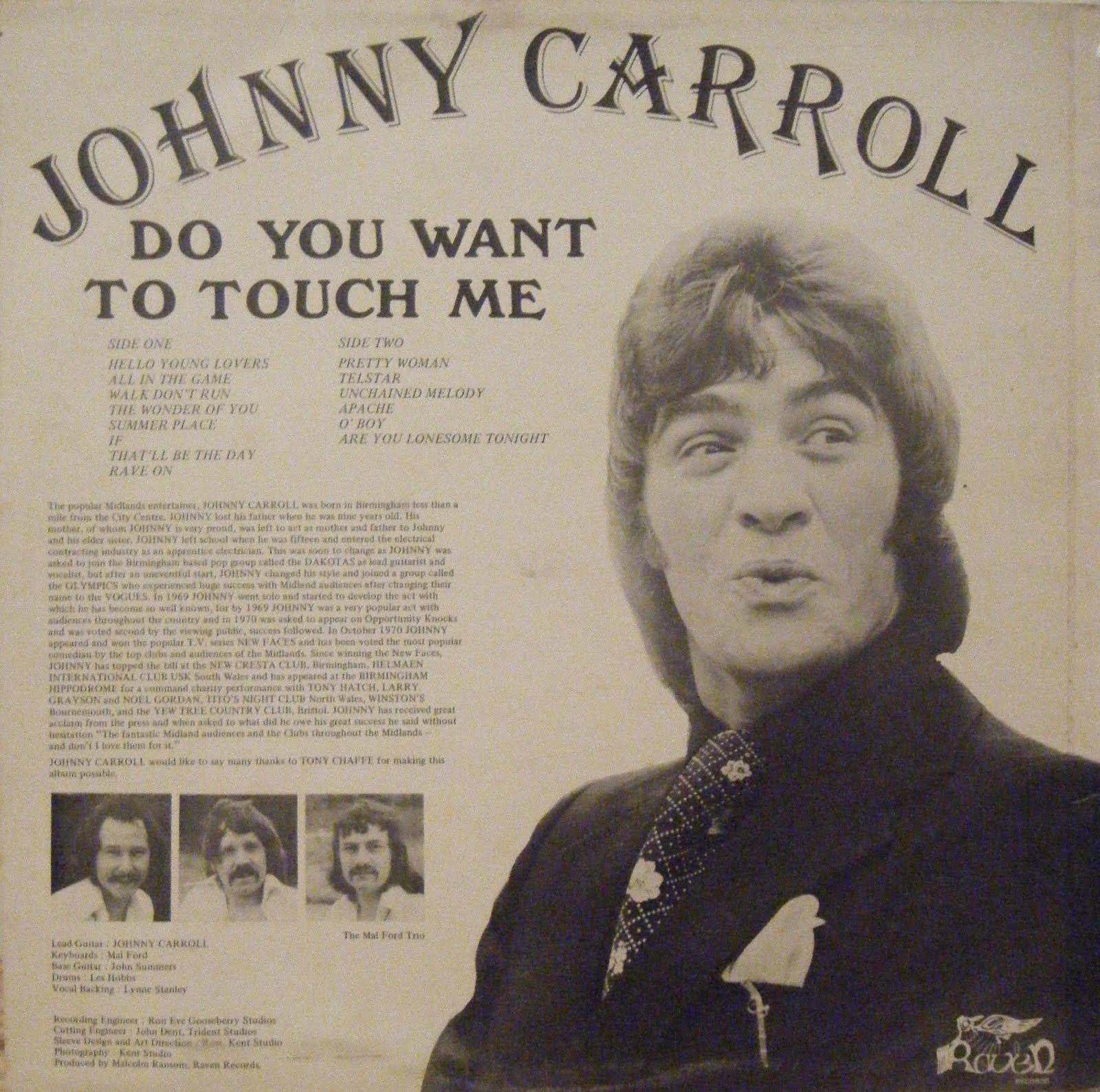 Popular Midlands Entertainer: Johnny Carroll - Do You Want to Touch Me ...