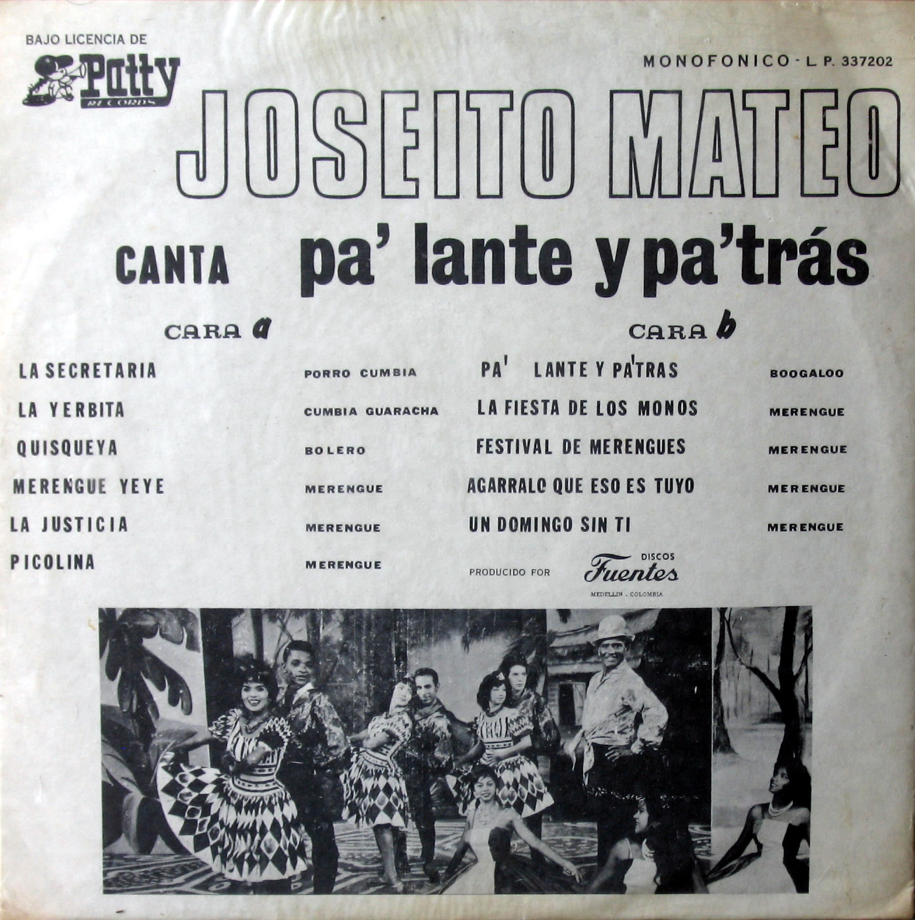 ghostcapital: Joseito Mateo- Pa' Lante y Pa' Trás (Discos Fuentes)