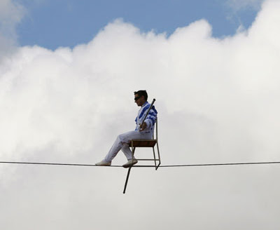 Balancing on a wire