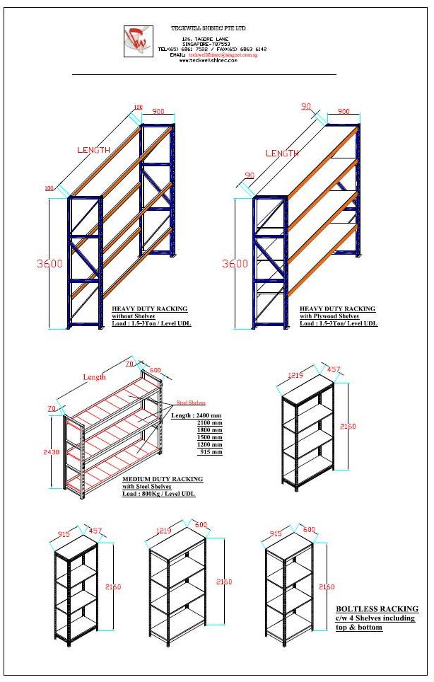 Singapore Office Furniture Manufacturer & Supplier : 55) Steel Racking ...