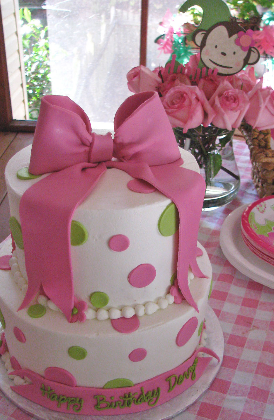 Kristen Klump Pare: Preppy Sweet Pink & Green Birthday
