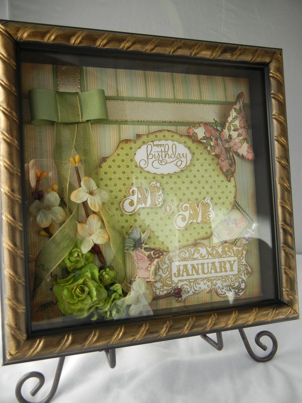 I. Carrillo Designs: Once Upon A Springtime Birthday Shadow Box