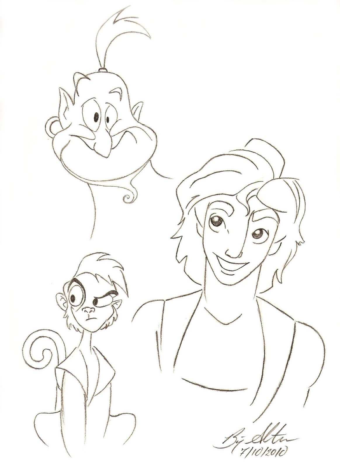 altamirano art: Aladdin Drawings