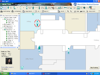 Example of RTLS system