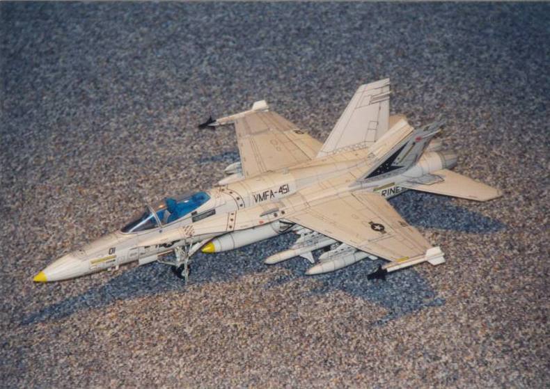 Military Paper Model: F/A-18 Hornet Paper Model