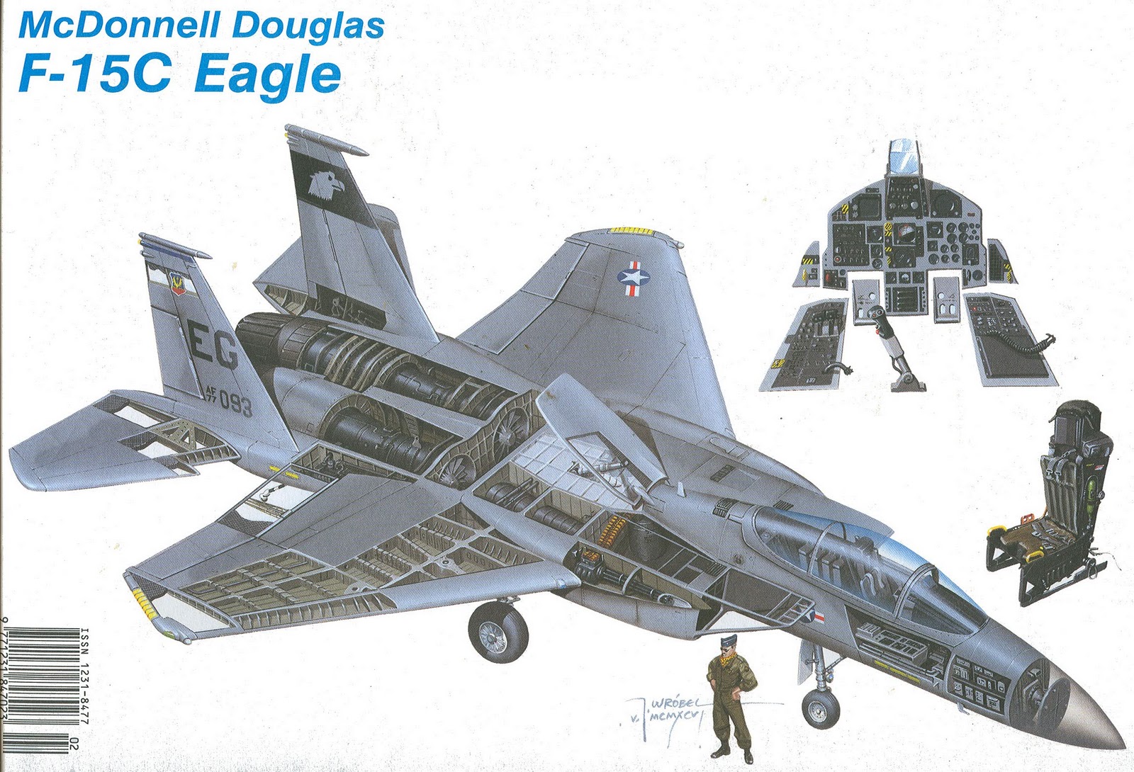 Military Paper Model: F-15C Eagle Paper Model