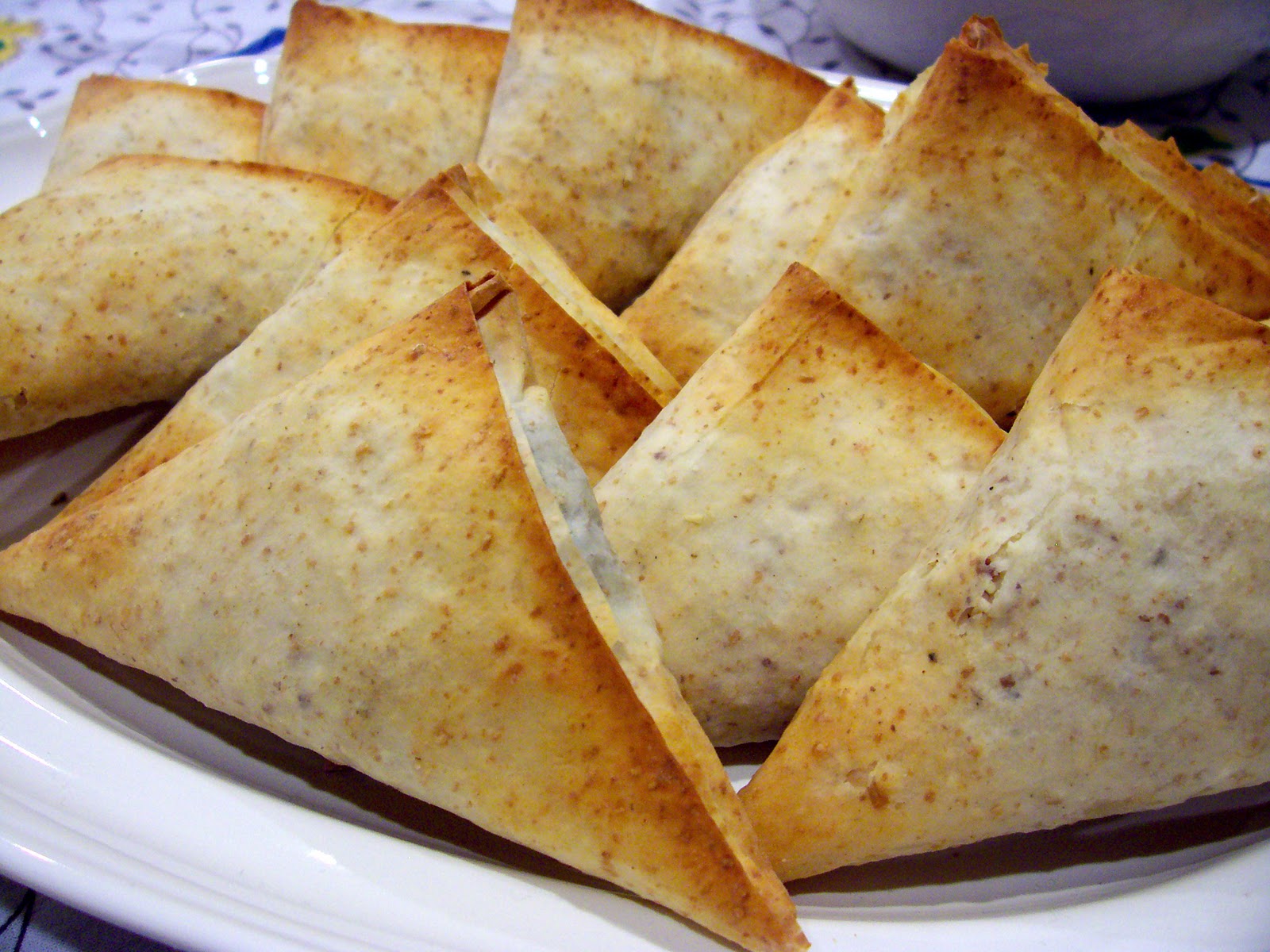 Dinner Peace: Eggplant Stuffed Phyllo Triangles