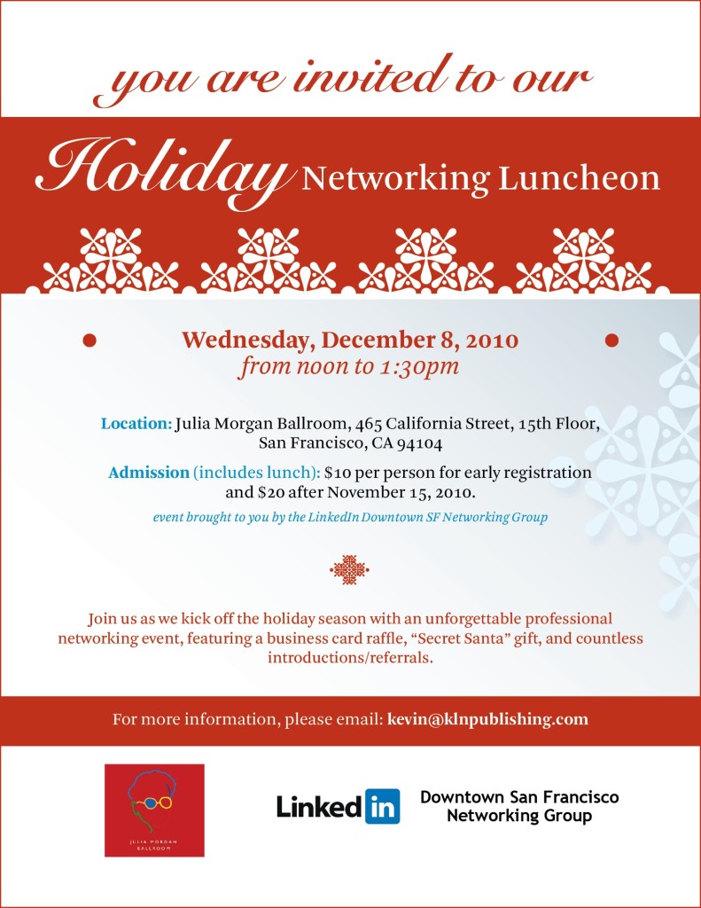 LinkedIn Downtown SF Networking Group: Holiday Downtown SF LinkedIn ...