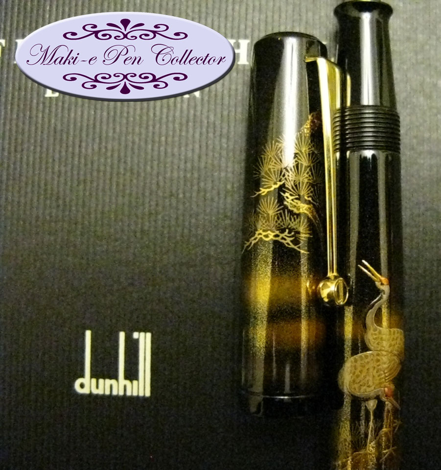 Maki-e Pen Collector: Dunhill Namiki - Crane and Pine Tree