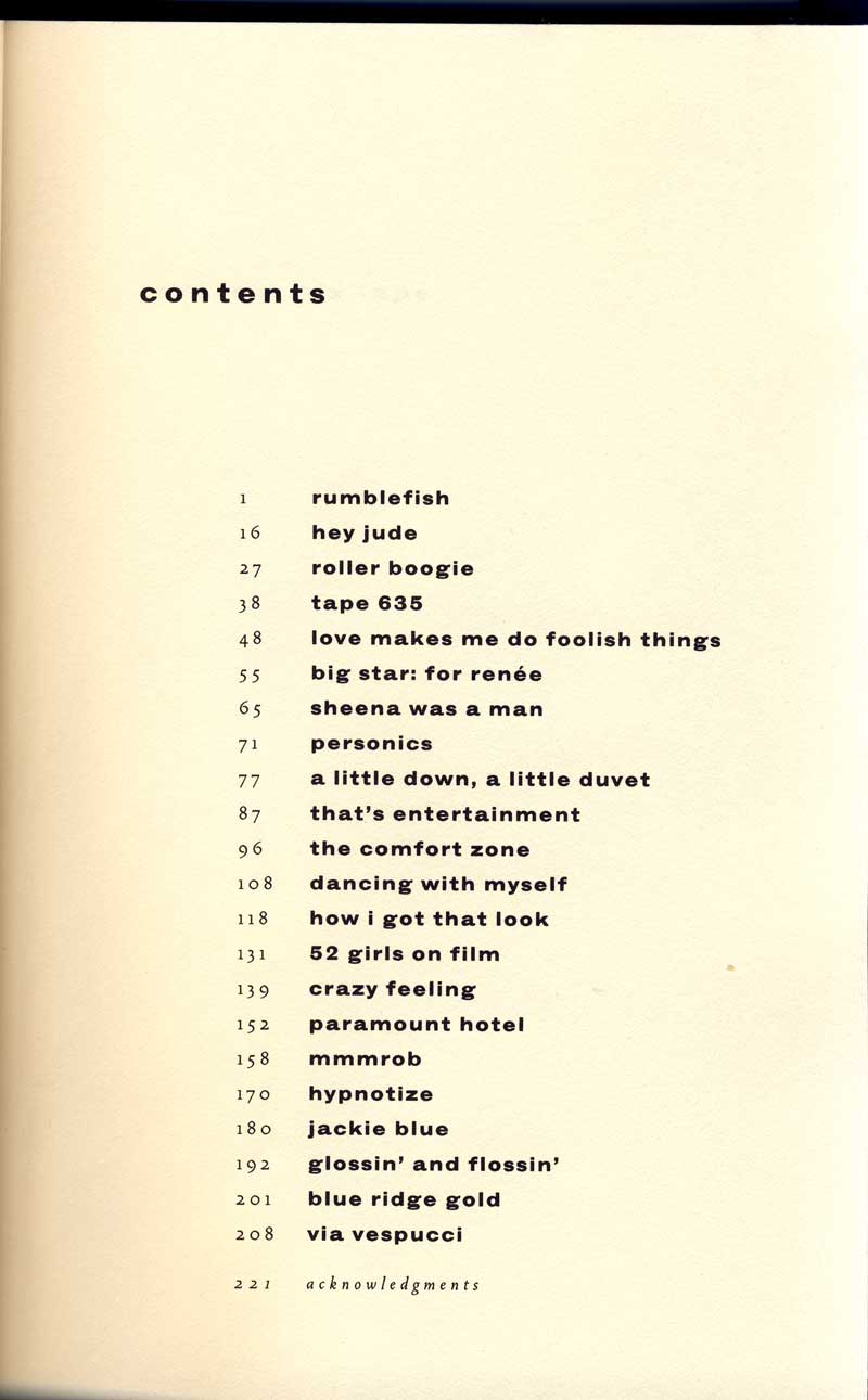 Sparkly Grit: book design inspiration III — table of contents