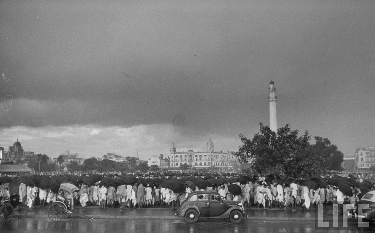 Kolkata (Calcutta) Monsoon - 1951 - Old Indian Photos
