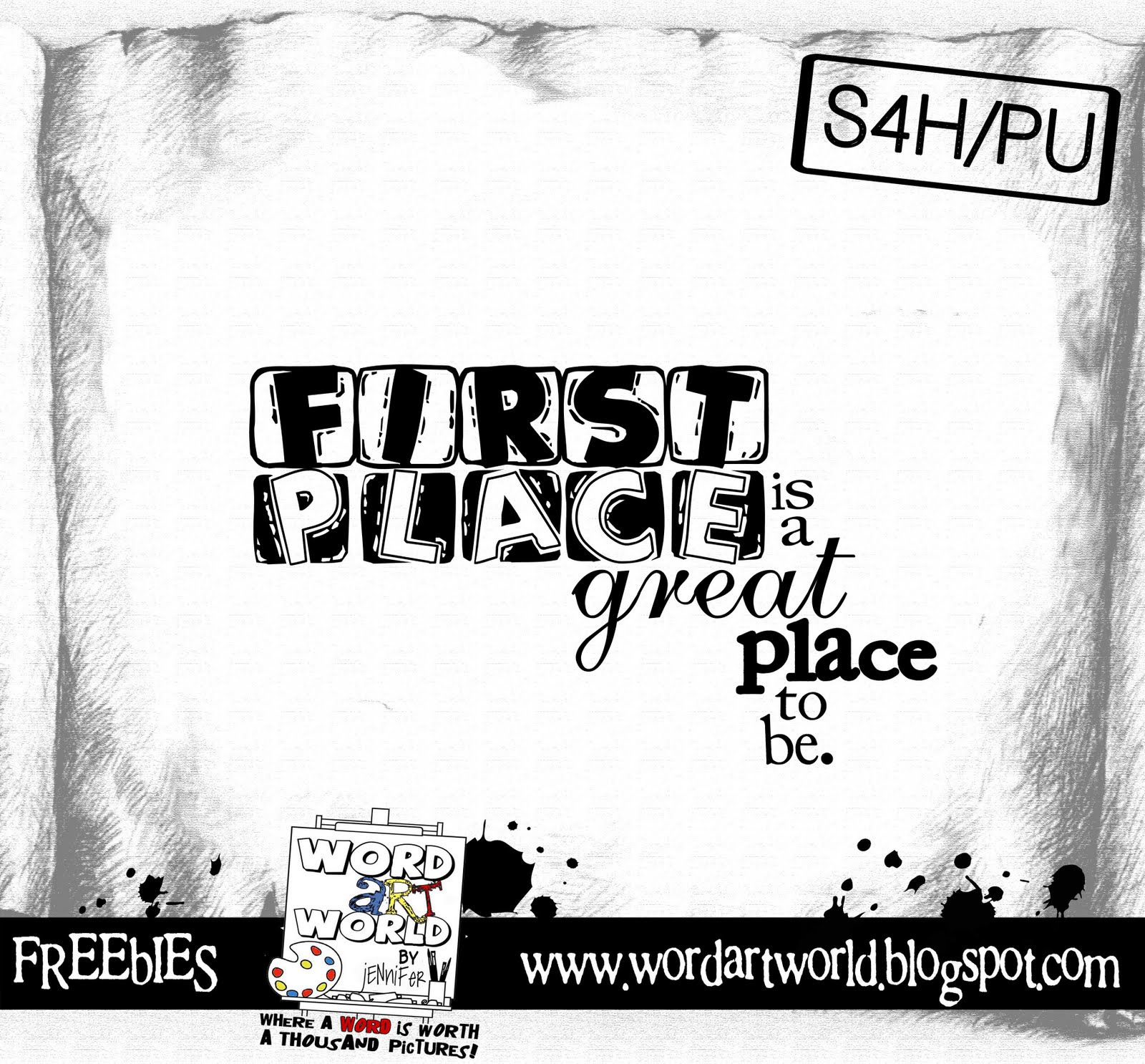 Word Art World: First Place Freebie!