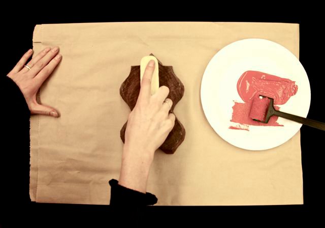 Hand print Your Own Wrapping Paper With Carved Wooden Blocks The hand-print-your-own-wrapping-paper-with-carved-wooden-blocks-the