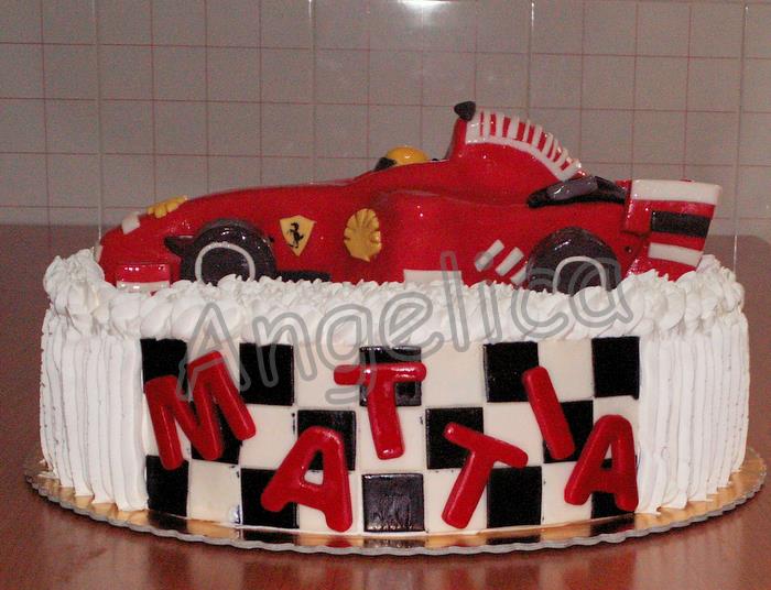 Emozioni in torte- Le torte di Angelica: Ferrari formula1 per Mattia