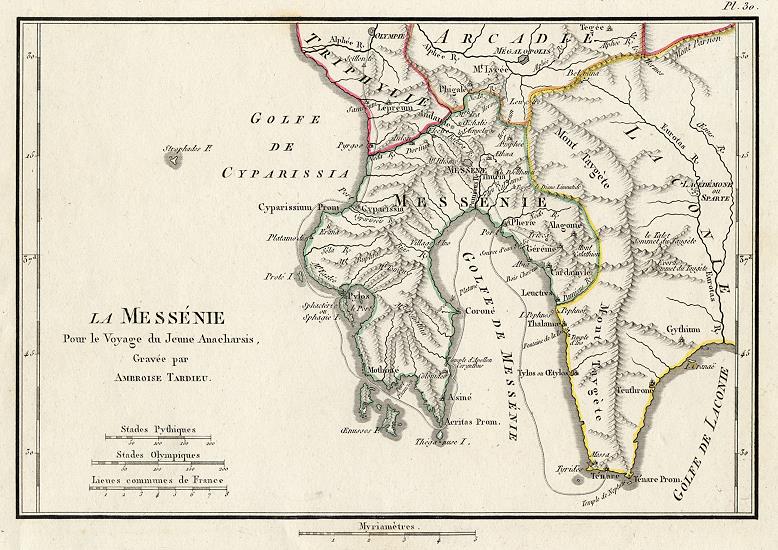 Παλαιοί χάρτες της Μεσσηνίας και της Πελοποννήσου