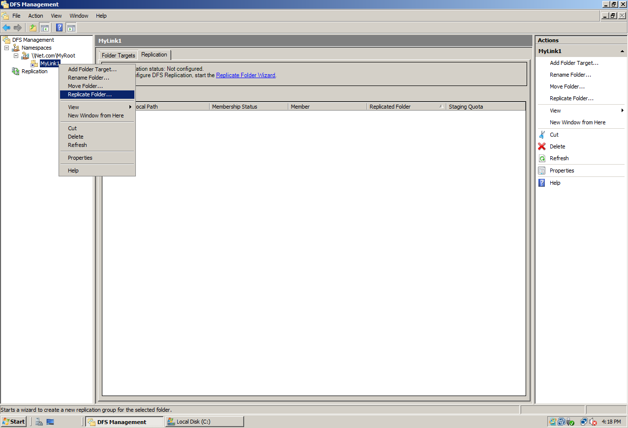 Ad Shot Gyan Configuring Dfsr In Windows 2008 R2 Part 1