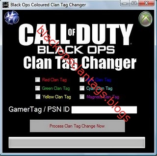 Black Ops Clan Tags: Black Ops Coloured Clan Tag Instructions