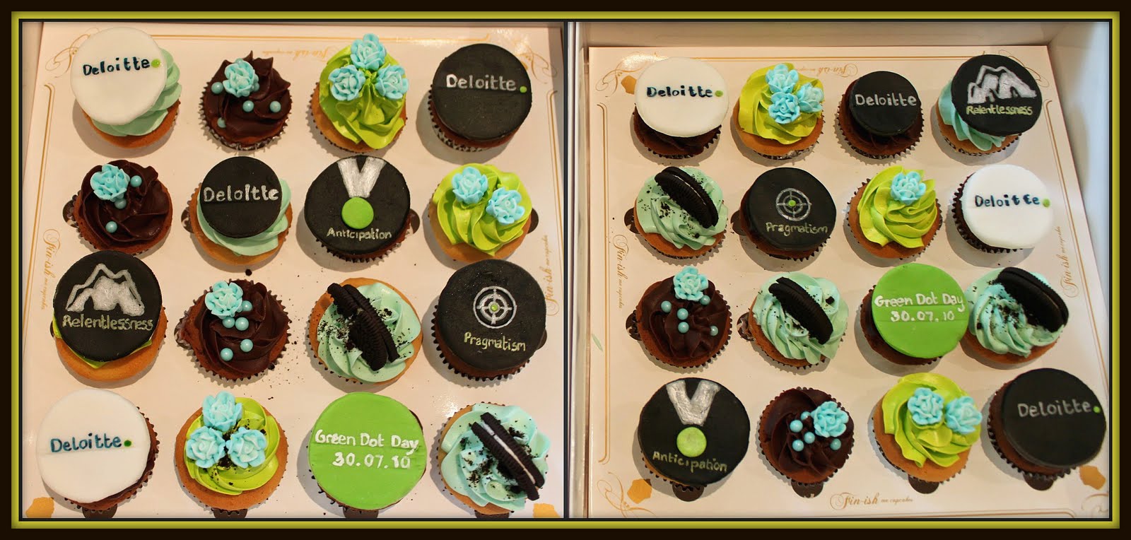 Fin-ish Me Cupcakes: Deloitte Green Dot Day