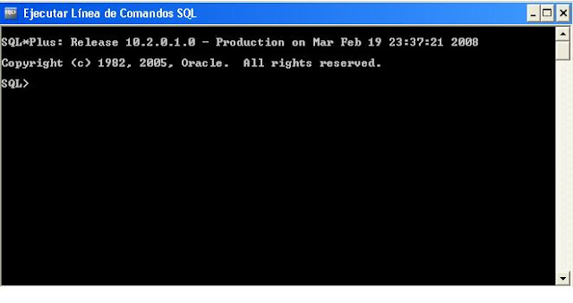 Como conectarse a Oracle Database XE desde la línea de comandos.