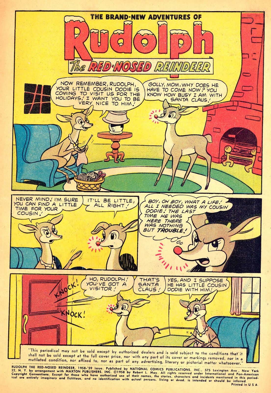 Inside Jeff Overturf's Head: "Rudolph" the DC Comics Reindeer - 1958