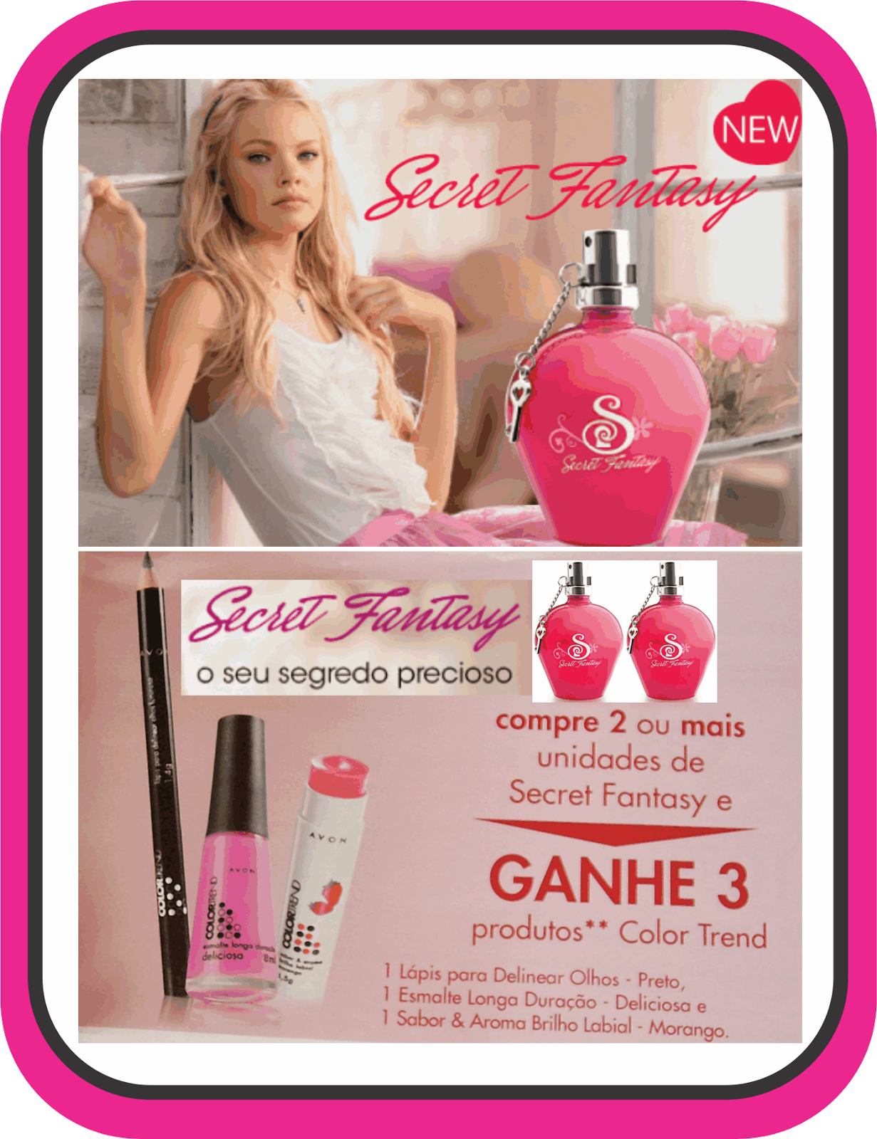 Cristina Avon SM: Nova Fragrância Avon Secret Fantasy Eau de Toillette ...