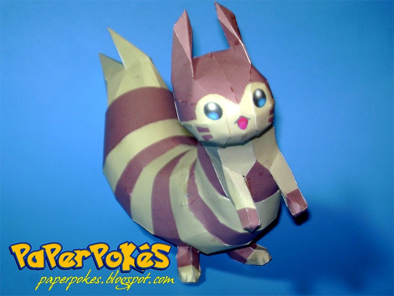 PaperPokés - Pokémon Papercraft: FURRET - Pokémon Papercraft