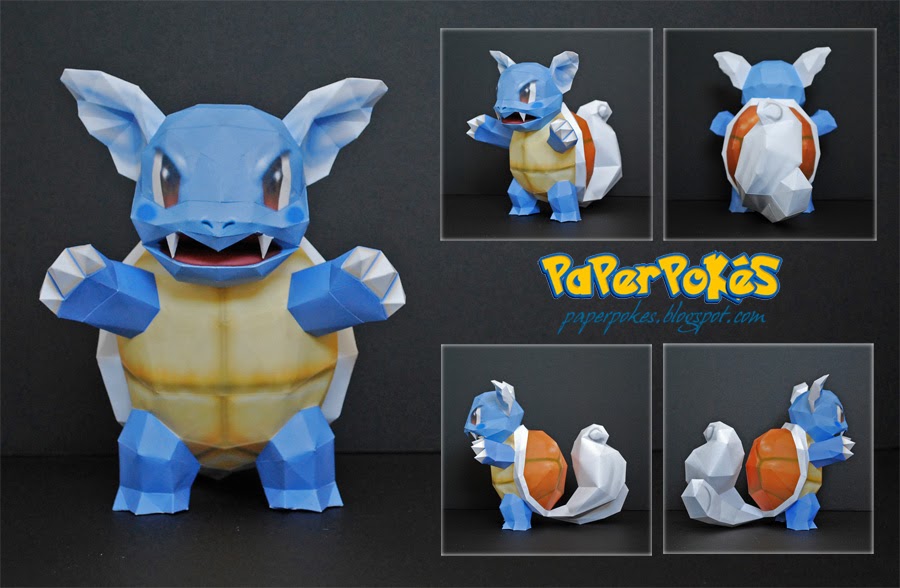 PaperPokés - Pokémon Papercraft: WARTORTLE