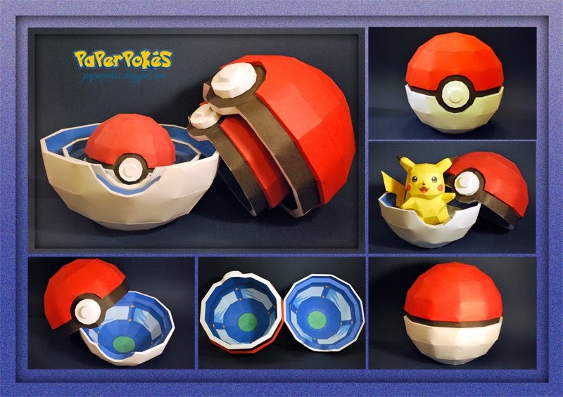 Paperpokés - Pokémon Papercraft: POKÉ BALL BOX