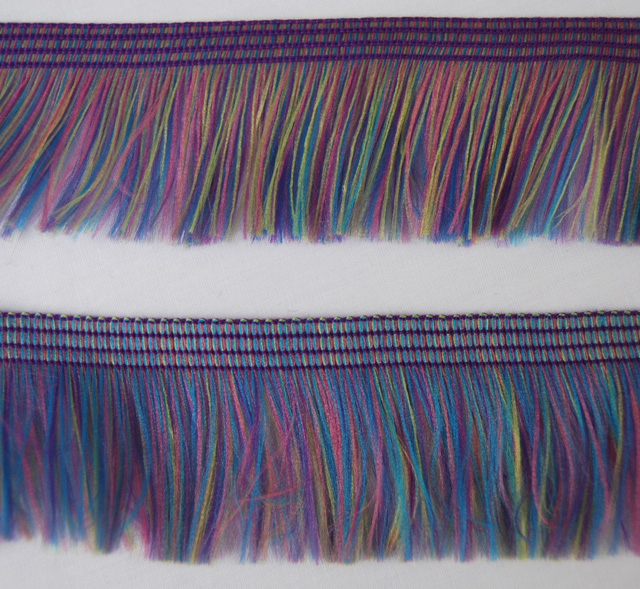 Alt Fabrics: Purple Multi Fringe Trim
